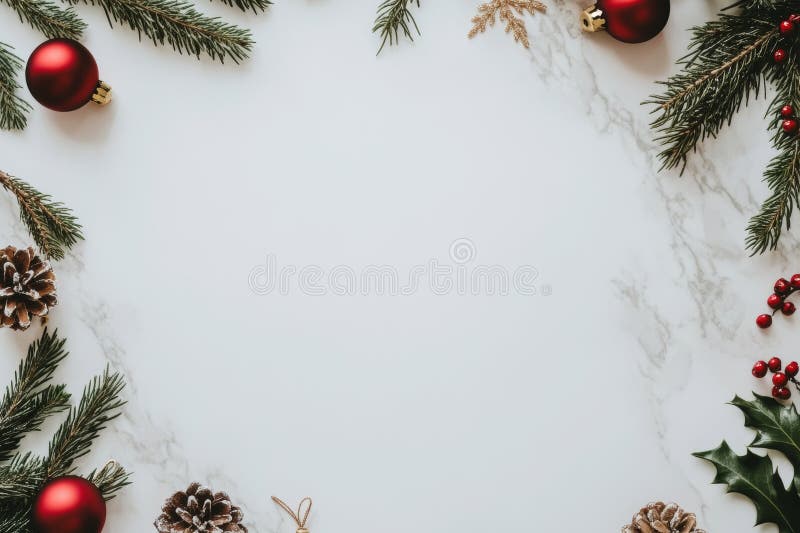 Visualize a Christmas-themed Horizontal Border with a Line of Plants ...