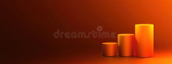 Visualize Data with Column Chart and Orange Concept Theme, Minimalist ...