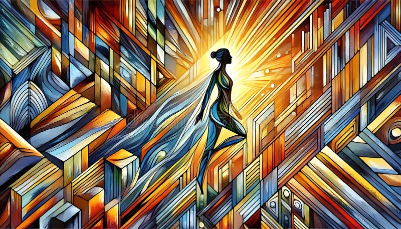 Visualize Determination As Ascending Geometric Structures with Bold ...