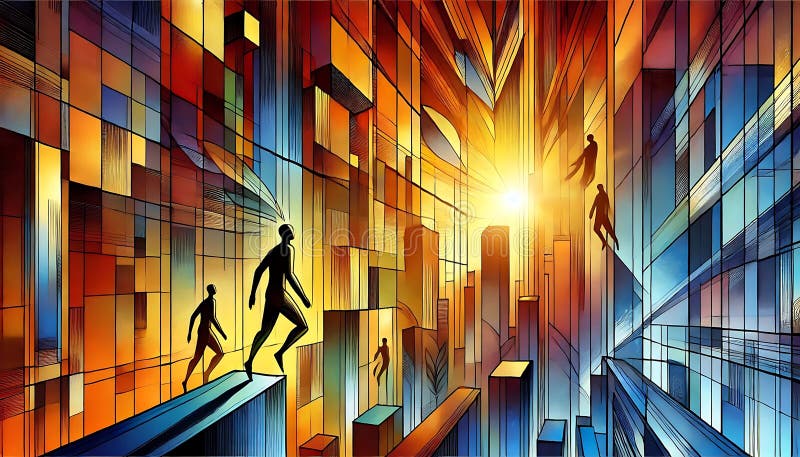 Visualize Determination As Ascending Geometric Structures with Bold ...