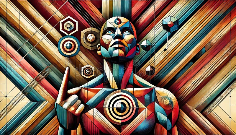 Visualize Determination As Ascending Geometric Structures with Bold ...