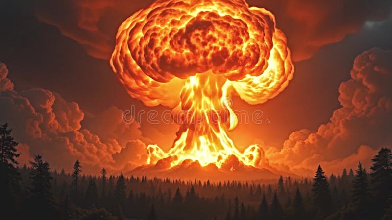 Visualize a Devastating Nuclear Strike, Towering Mushroom-shaped ...