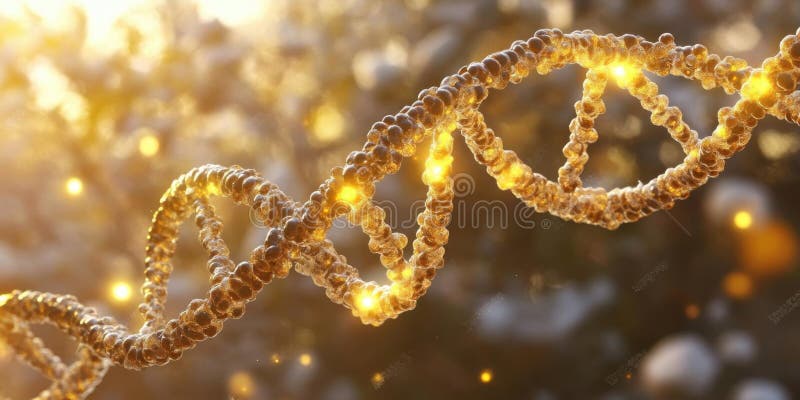 Visualize Dna Structure with Helix Formation and Genetic Concept ...