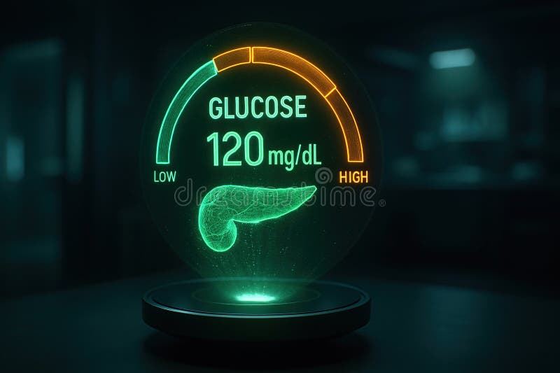 Futuristic Visualization of Glucose Level with Illuminated Screen ...