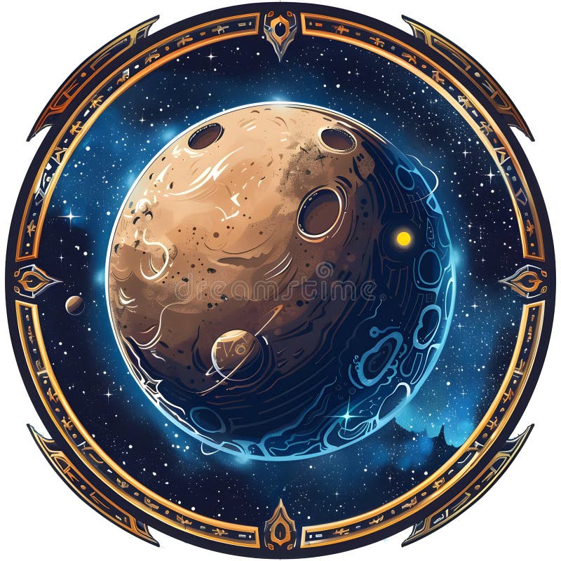 Visualize a Futuristic Scifi Planet Featuring Intricate Crater Designs ...