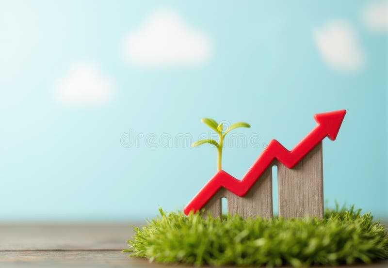 Business Growth Trends Nature Setting Concepts Perspective. Generative ...