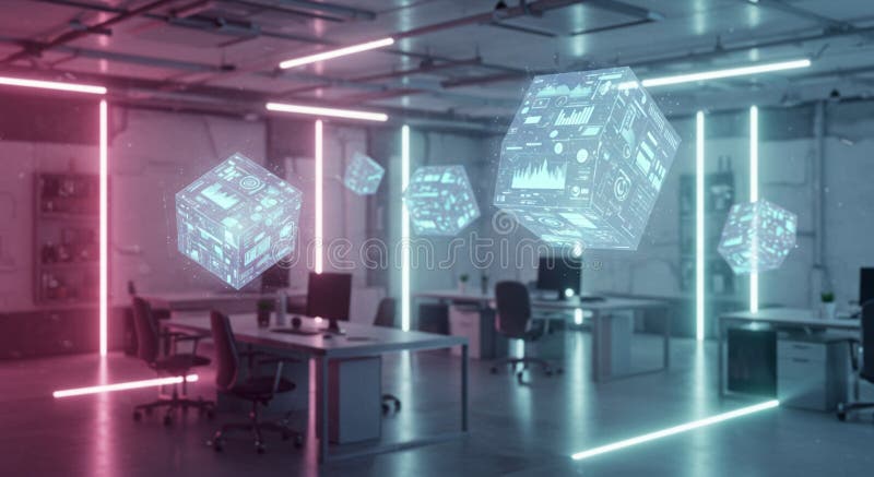 Visualize Next Generation Business Insights with Glowing Data Cubes in ...