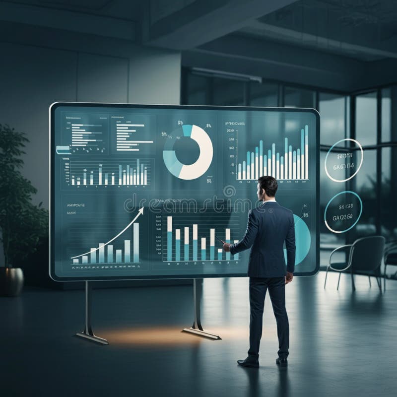 AIGenerated Success Charts & Growth Visuals for Business Designs Stock ...