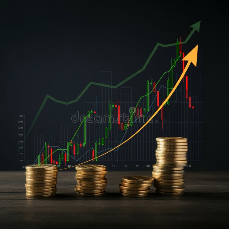 AIGenerated Success Charts & Growth Visuals for Business Designs Stock ...