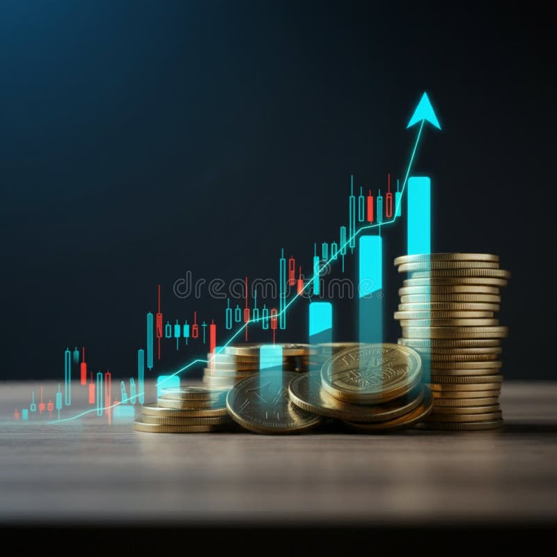 AIGenerated Success Charts & Growth Visuals for Business Designs Stock ...