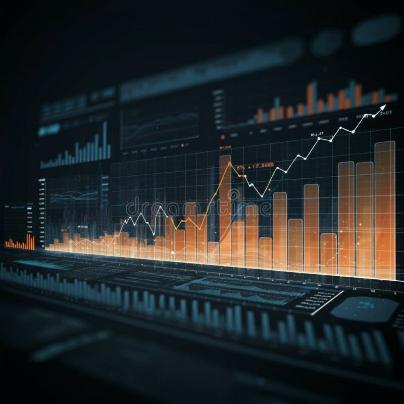 AIGenerated Success Charts & Growth Visuals for Business Designs Stock ...
