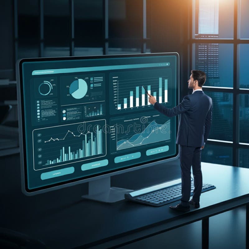 AIGenerated Success Charts & Growth Visuals for Business Designs Stock ...