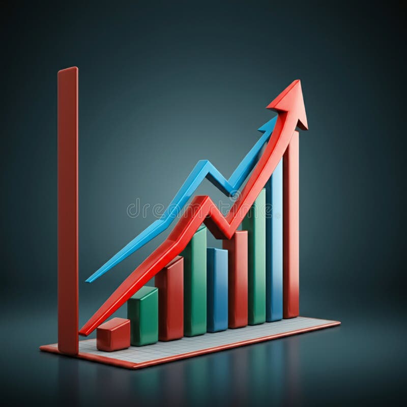 AIGenerated Success Charts & Growth Visuals for Business Designs Stock ...