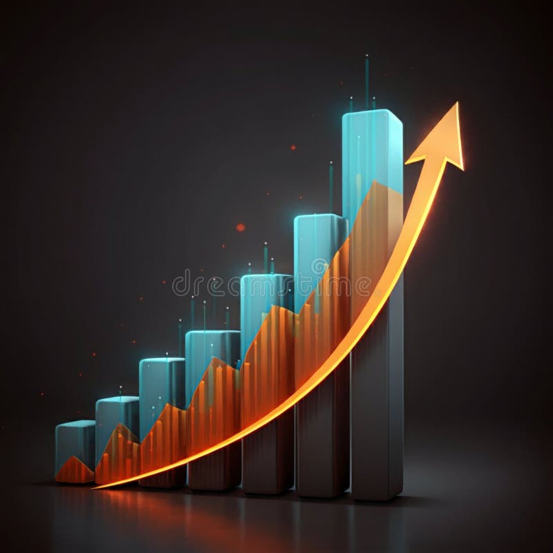 AIGenerated Success Charts & Growth Visuals for Business Designs Stock ...