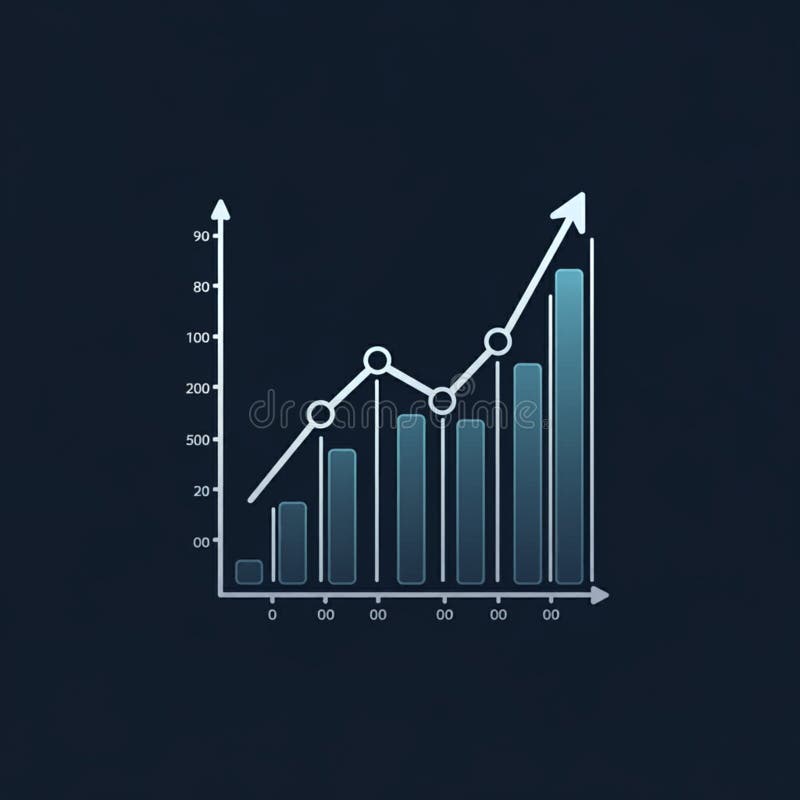 AIGenerated Success Charts & Growth Visuals for Business Designs Stock ...
