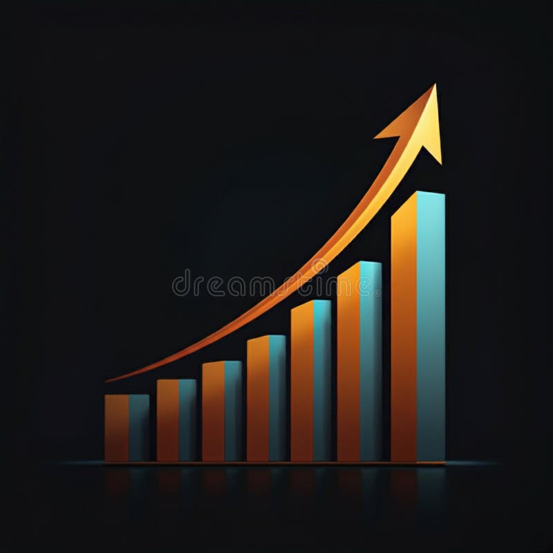 AIGenerated Success Charts & Growth Visuals for Business Designs Stock ...