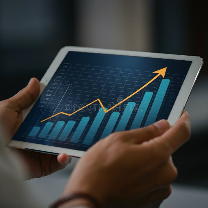 AIGenerated Success Charts & Growth Visuals for Business Designs Stock ...