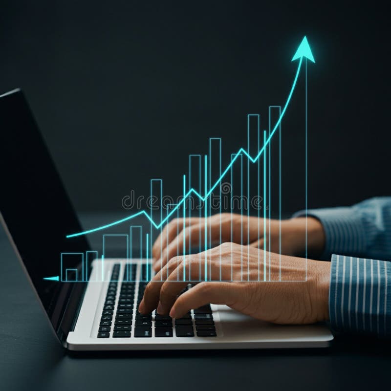 AIGenerated Success Charts & Growth Visuals for Business Designs Stock ...