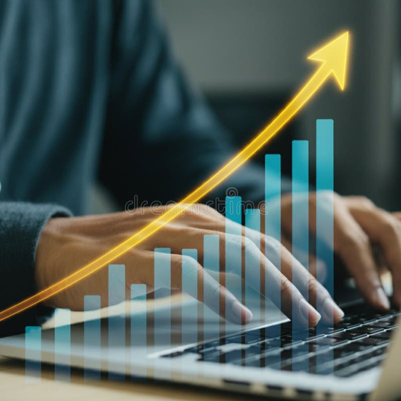 AIGenerated Success Charts & Growth Visuals for Business Designs Stock ...