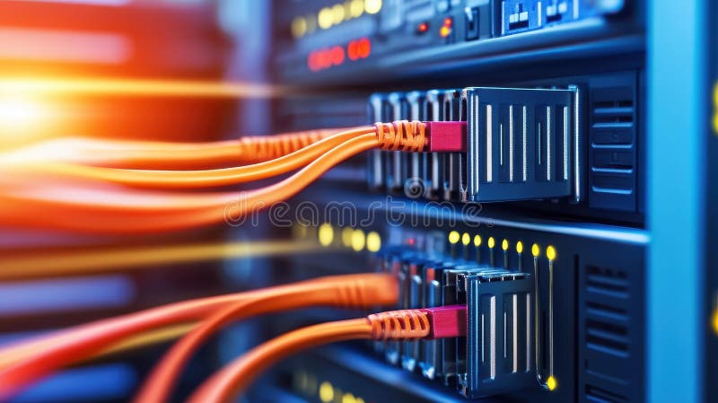 Visualize Seamless Data Flow in a Data Center with Connected Servers ...