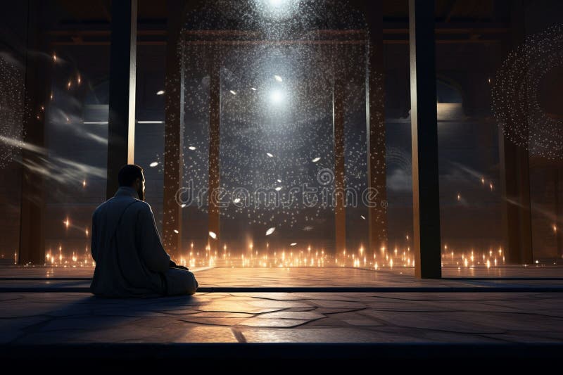 Visualize the Serenity of Islamic Meditation Stock Illustration ...