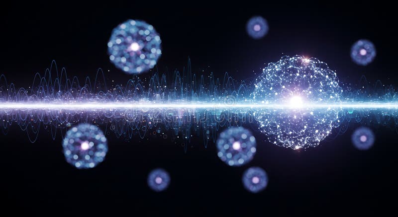 Visualize Sound Waves and Particles in a Stunning Digital Graphic Stock ...