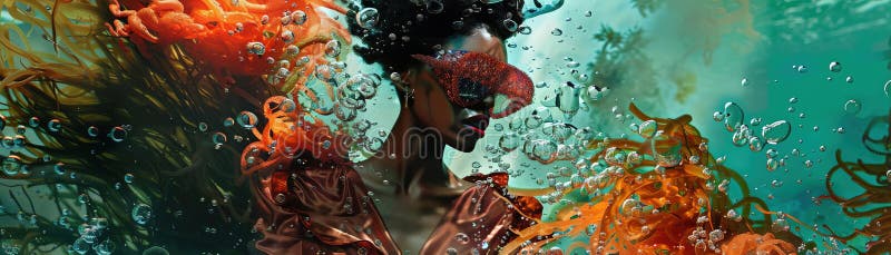 Visualize a Surreal Underwater Runway Stock Illustration - Illustration ...