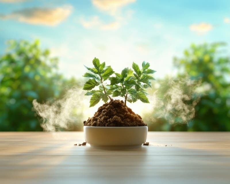 Visualize a Thriving Future with Sustainable Practices a Businessman ...