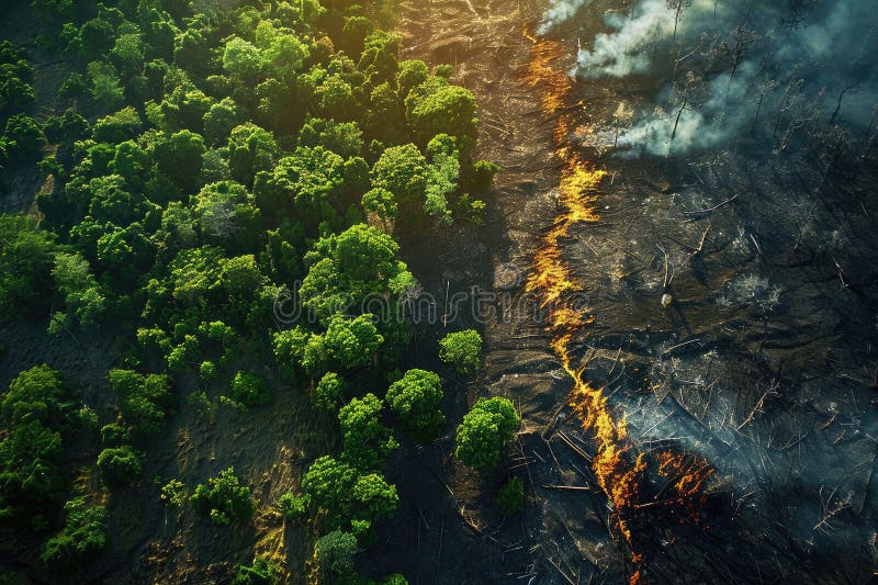 Visualize the Transformation of Forests from Lush Green Areas To Dry ...