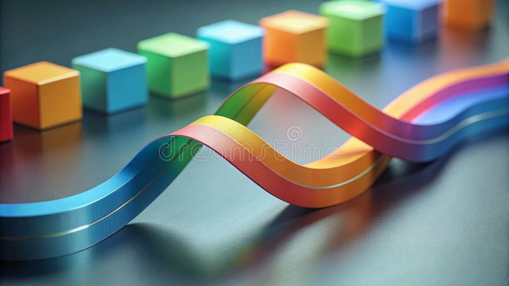 Visualize Your Business Strategy with a 5Step Ribbon Timeline ...