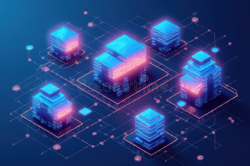 Visualized Guide To Server Management and Hosting Stock Illustration ...