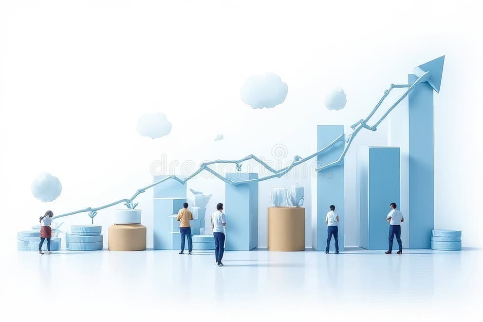 Visualized Pathways To Efficient Financial Growth Stock Illustration ...