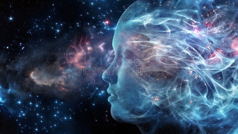 Visualizes a Future Where Human Evolution Merges with Cosmic Elements ...