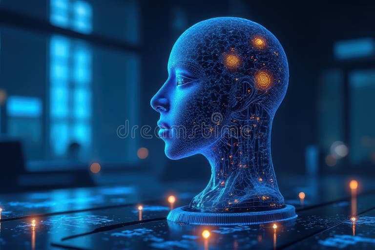 Visualizing AI Models through Technology Stock Illustration ...