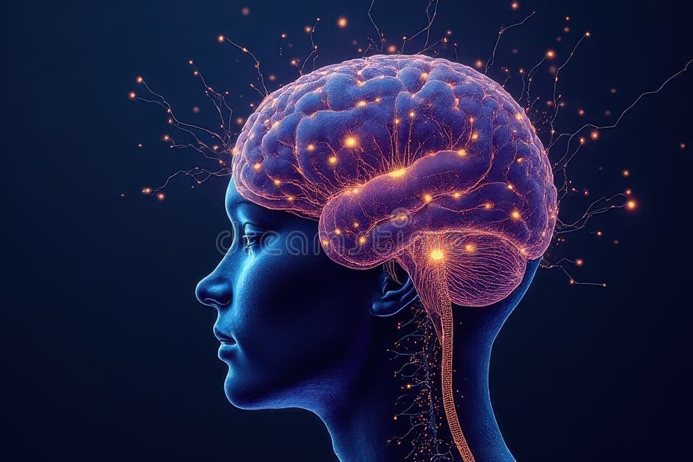 Visualizing AI in Neural Networks Stock Illustration - Illustration of ...