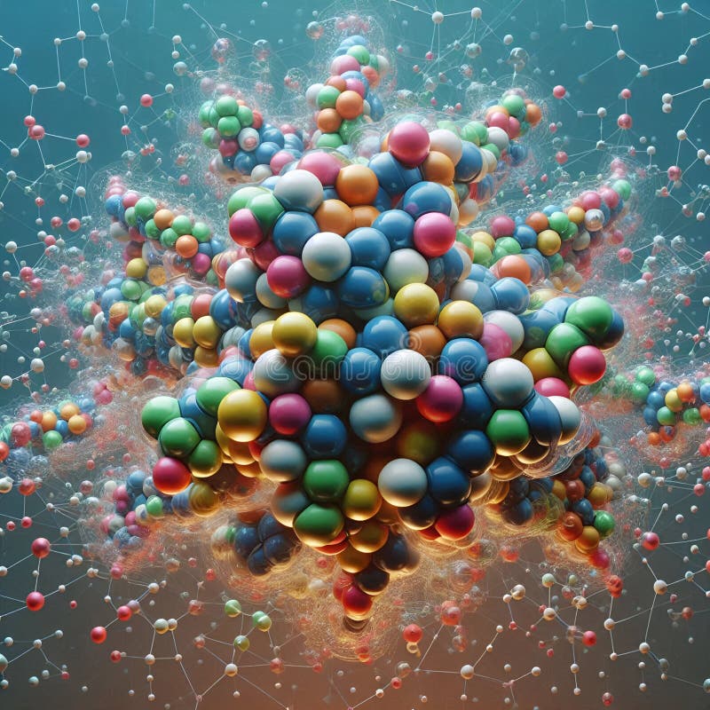 Visualizing Atoms Clumping in the Air, Generative AI. Stock ... Visualizing Atoms Clumping in the Air, Generative AI. Stock ...