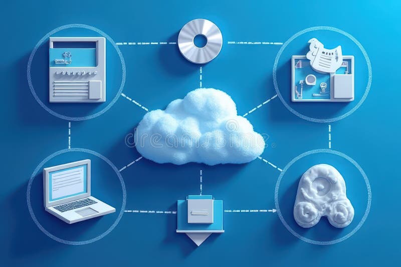 Visualizing Backup Solutions Stock Illustration - Illustration of ...