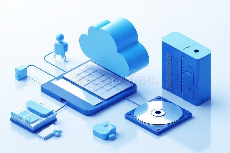 Visualizing Backup Solutions Stock Illustration - Illustration of ...