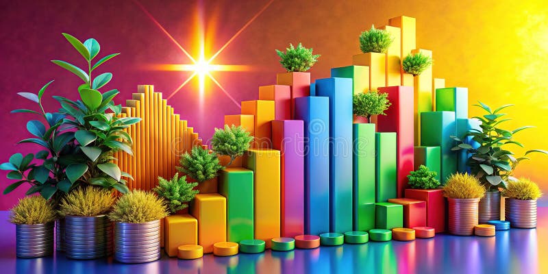 Visualizing Business Expansion a 3D Rendering of Thriving Growth and ...