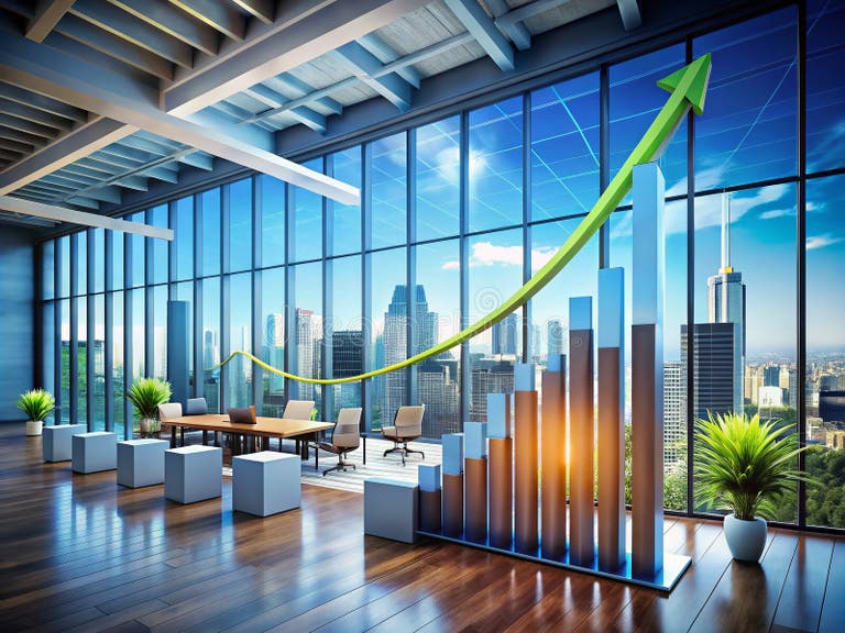 Visualizing Business Growth a 3D Bar Graph for Strategic Data Analysis ...