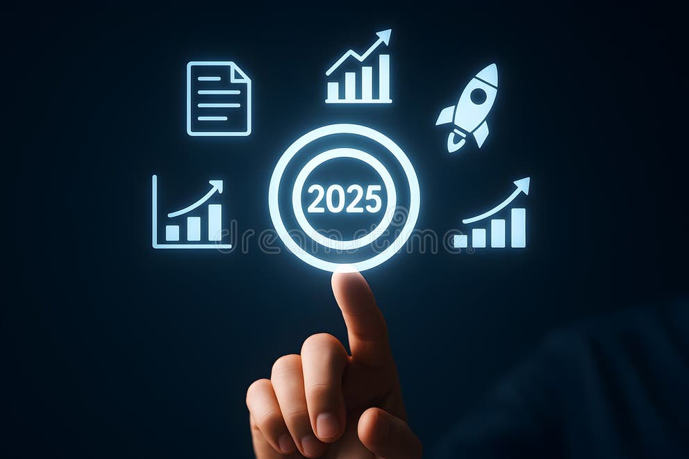 Future Business Growth Strategy Plan for Year 2025 with Charts and ...