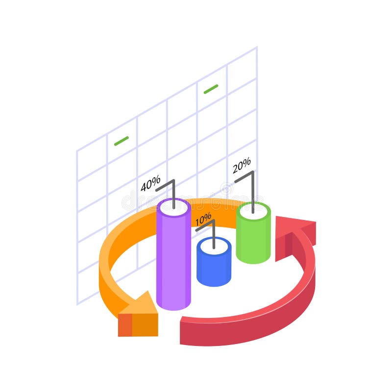 Visualizing Business Performance through Pie Charts and Analytics Stock ...