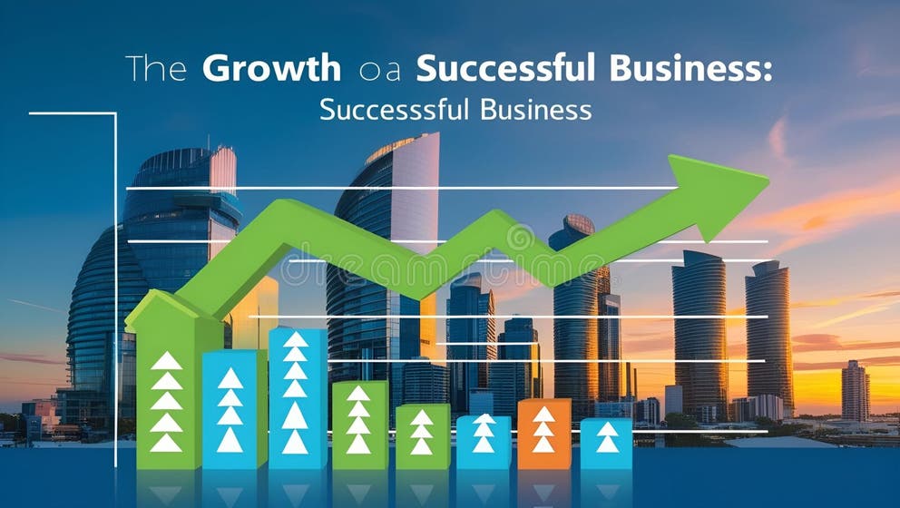Visualizing Business Success through Rising Graphs Stock Illustration ...