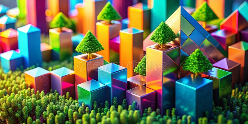 Visualizing Capital Asset Growth an Abstract Exploration of Financial ...