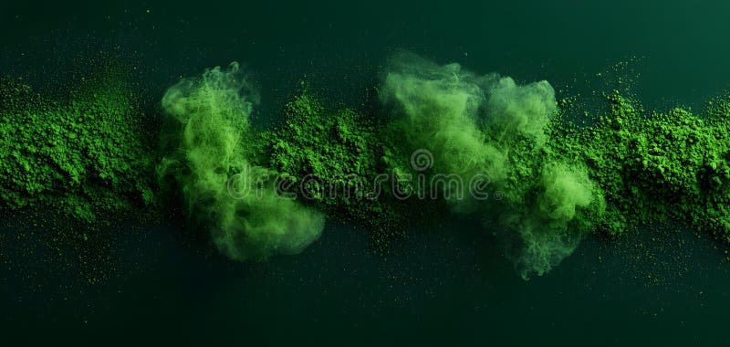 Visualizing Carbon Emissions: a Striking Green Abstract Representation ...