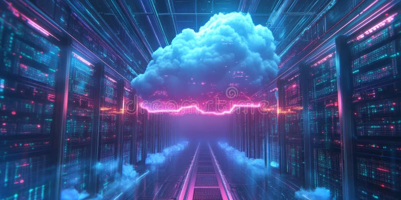 Visualizing Cloud Technology: a Neon Showcase of Virtual Network ...