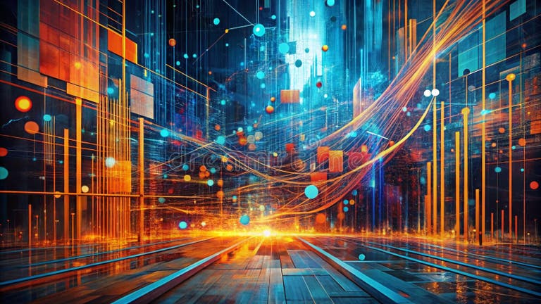 Visualizing the Complex Interconnections of Big Data AI and Data Transfer an Abstract Network ...