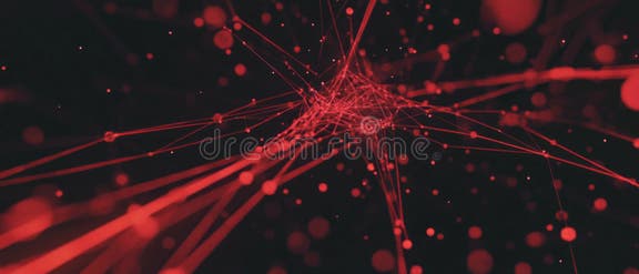 Visualizing Complex Networks through Abstract 3D Network Graphs and Data Connections Stock ...