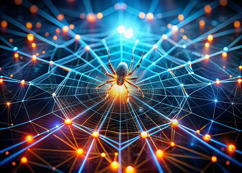 Spiderweb Nodes Stock Illustrations – 130 Spiderweb Nodes Stock ...