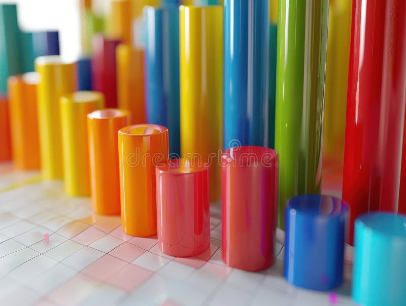 Visualizing Corporate Revenue Growth with Data a Colorful Bar Chart ...